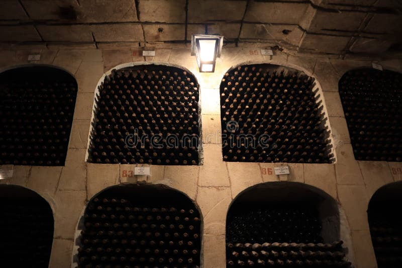 Wine Cellars in "Milestii Mici" in Moldova Stock Image - Image of ...