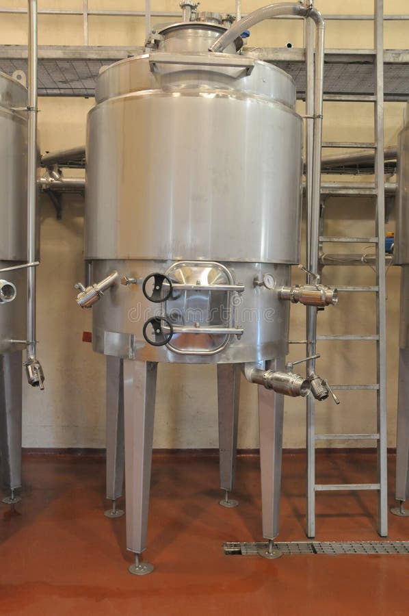 Wine fermentaion tanks stock photo. Image of tanks, seal - 14554820