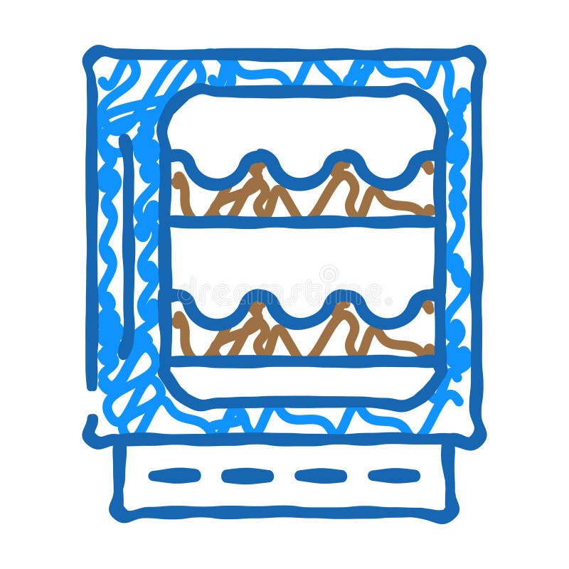 Wine Cooler Icon Doodle Illustration Stock Vector - Illustration of ...
