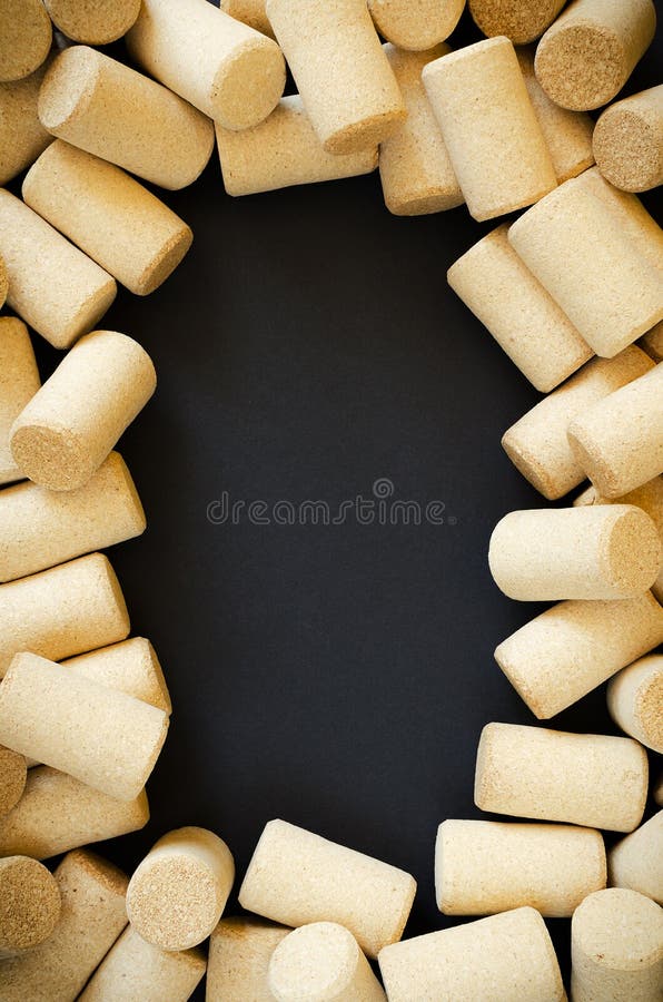 Wine cork frame stock photo. Image of table, champagne - 57549378