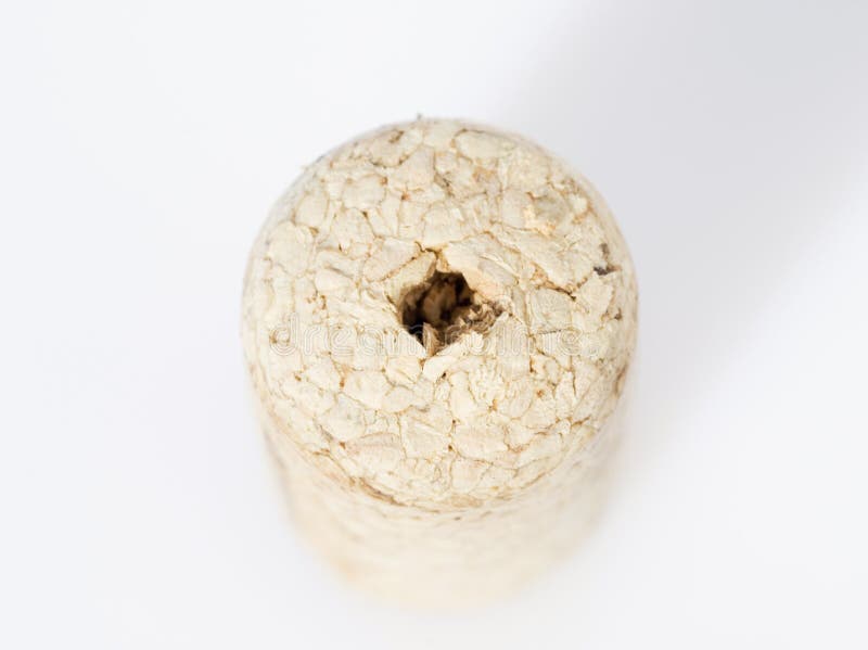 Wine cork with a hole stock image. Image of studio, middle - 43681587