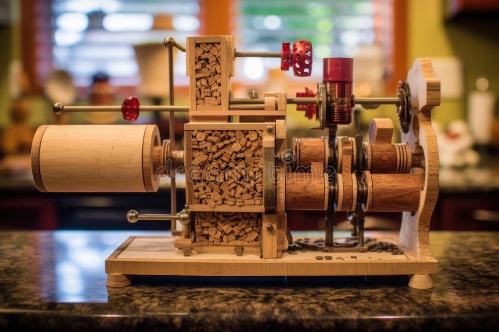Wine Cork Machine in Action Stock Image - Image of production ...