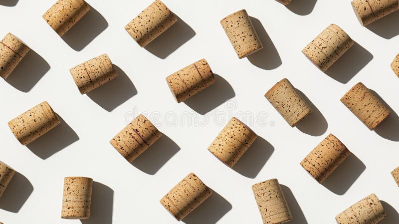 Wine Cork Pattern, Top View and Flat Lay Stock Image - Image of vintage ...