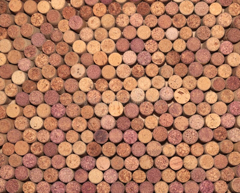Photographed Wine Corks on a White Backlit Background. Grouped As ...