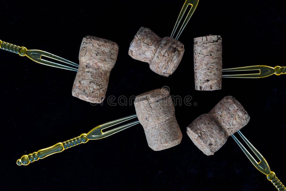 Wine Corks from Different Varieties and Types of Wine Stock Photo ...