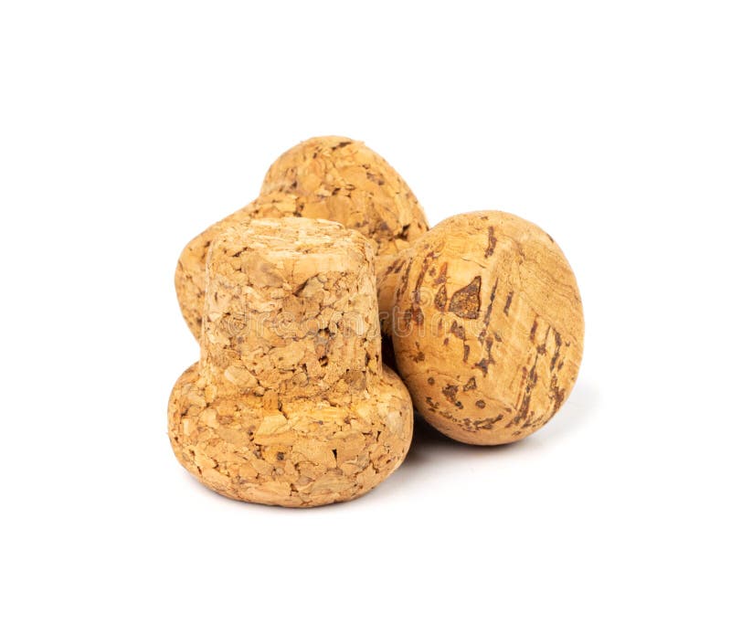 Wine Corks Isolated, Cork Stoppers Set, Cork Caps Stock Image - Image ...