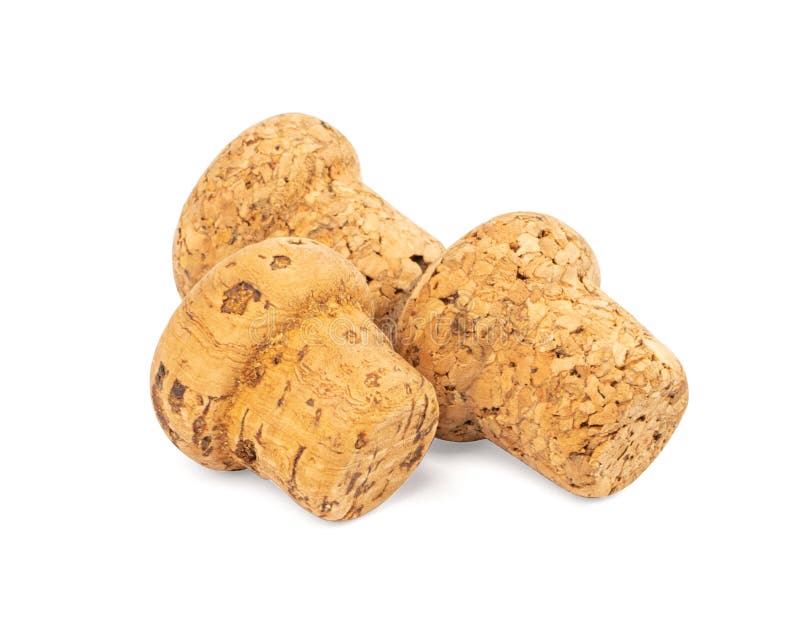 Wine Corks Isolated, Cork Stoppers Set, Cork Caps Stock Photo - Image ...