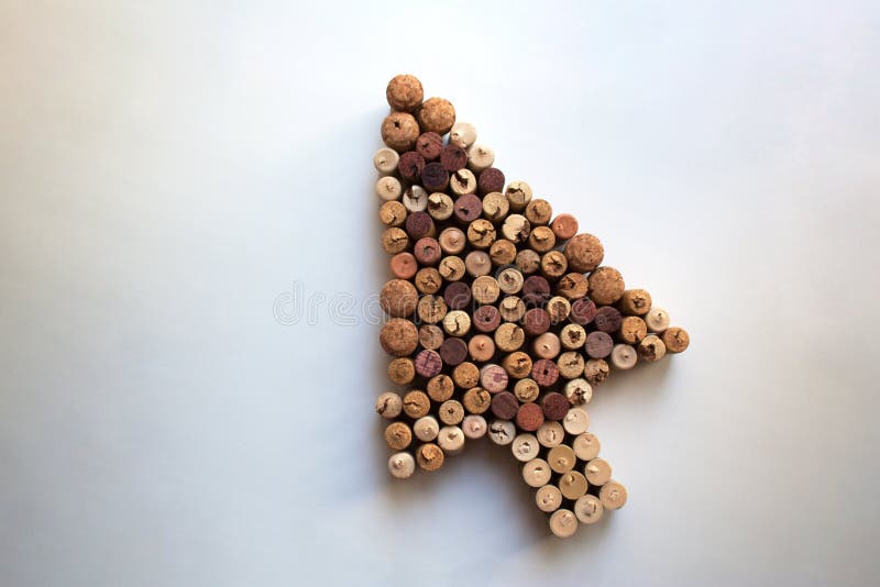 Wine Corks Mouse Cursor from Above Stock Photo - Image of composition ...