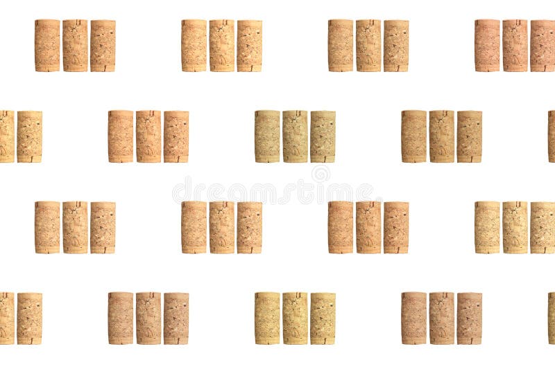 Wine Corks on White Background As Abstract Cork Background Stock Photo ...