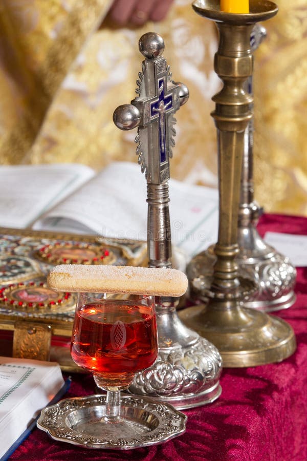 Wine, cracker and cross stock image. Image of crucifix - 28461411