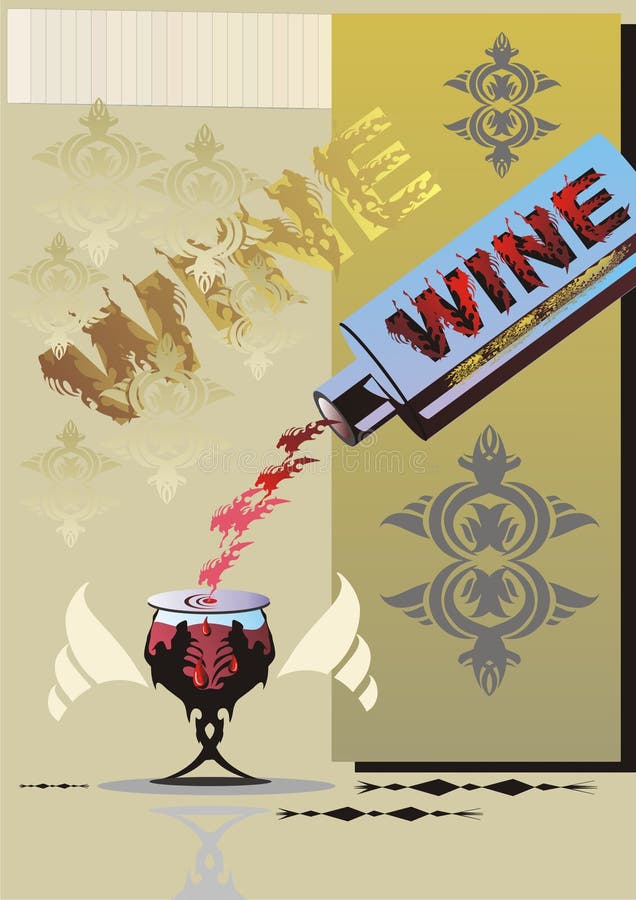 Wine. the creative concept stock vector. Illustration of holiday - 19858418