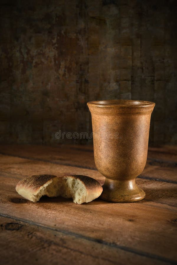 Wine and Bread stock image. Image of remembrance, communion - 4178283