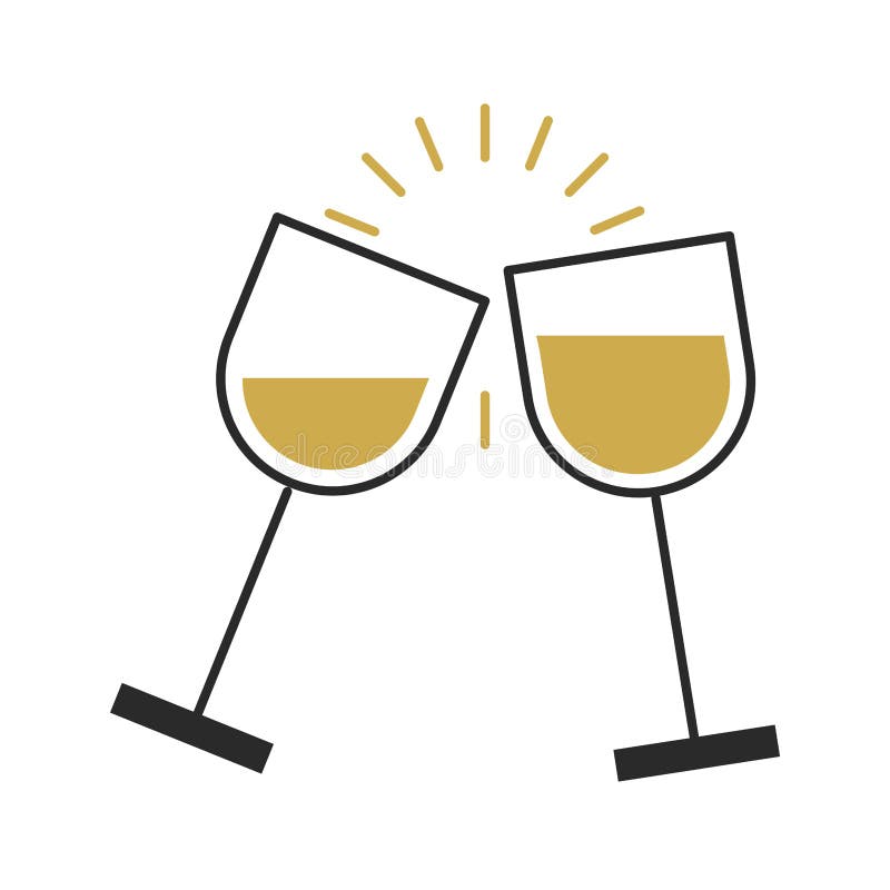 Wine Cups Icons Isolated. Vector Stock Vector - Illustration of ...
