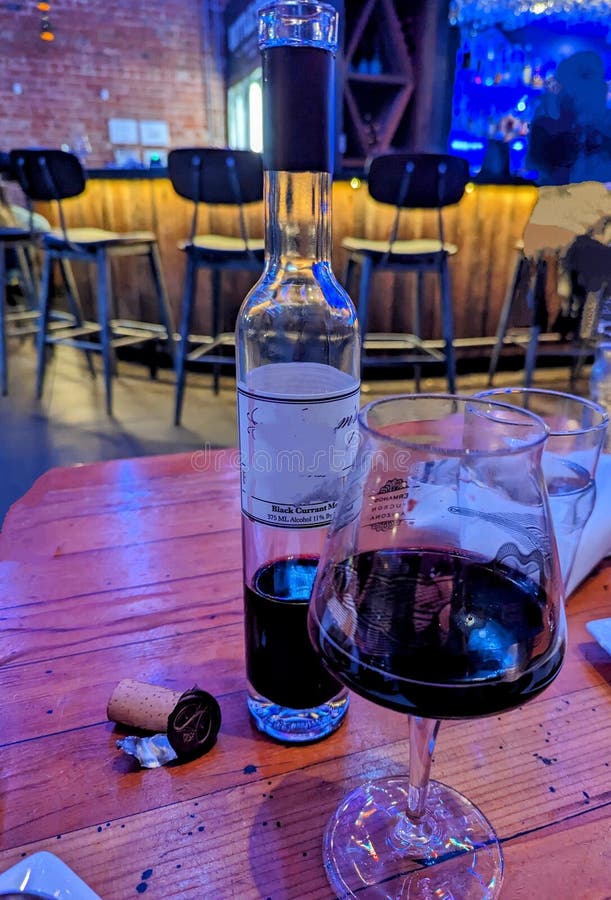 Wine and Drinks on a Table in a Restaurant during Happy Hour Stock ...