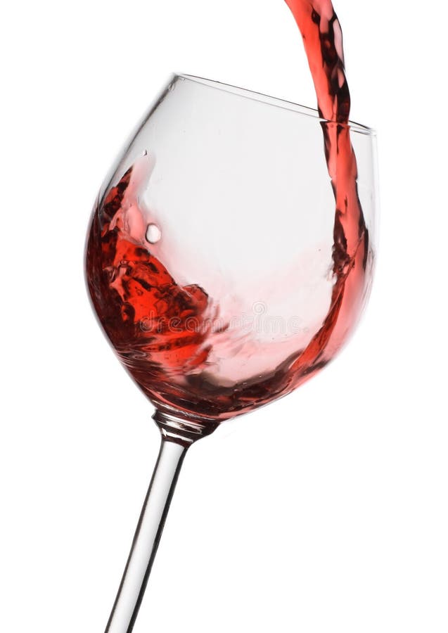 Wine filling a glass stock photo. Image of wineglass, close - 4435800