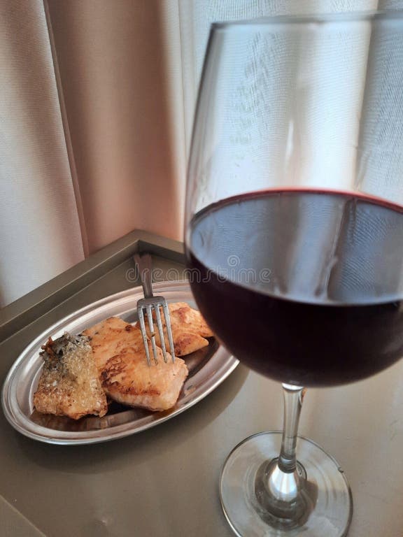 Wine with fish stock photo. Image of stemware, ritif - 333733918