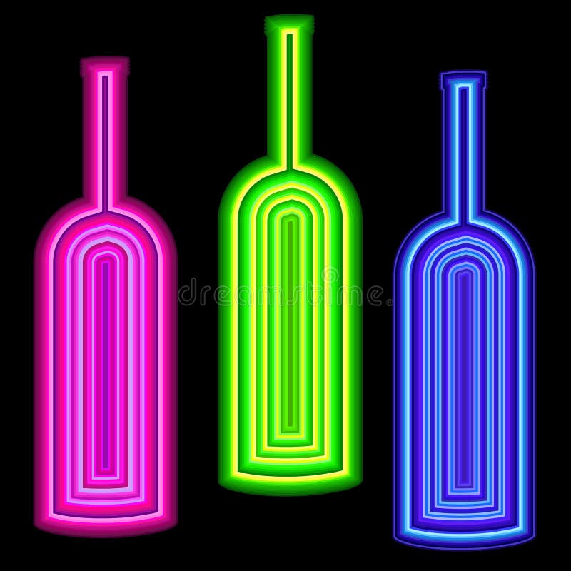 Wine Glass Design Liquid Alcohol Bottle Background Winery Full O Stock ...