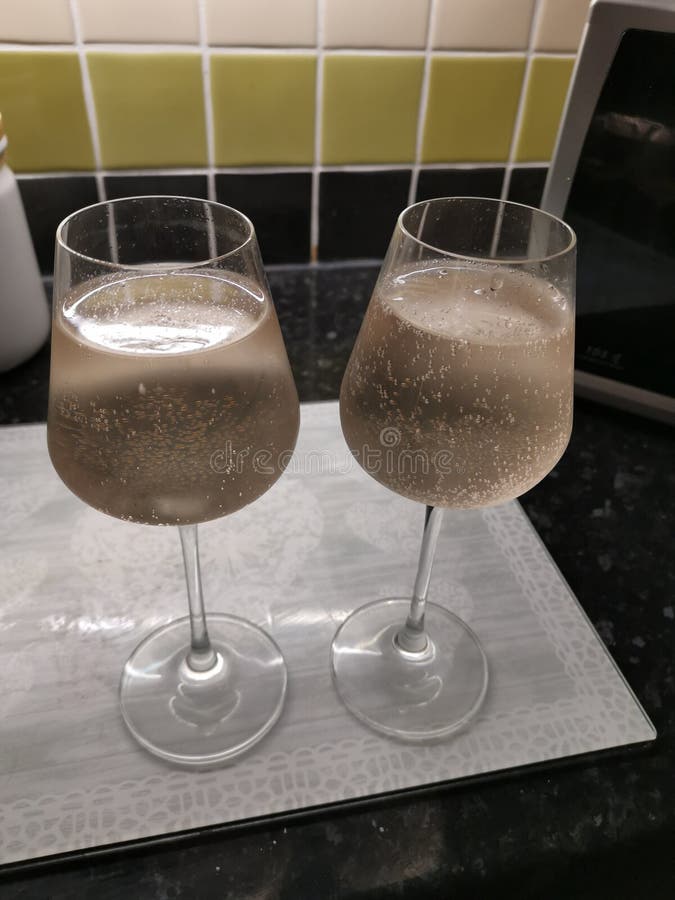 Wine glass fizz stock image. Image of lighting, meal - 232487541