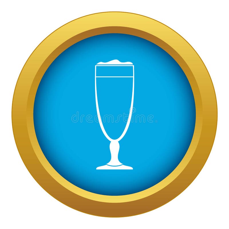 Wine Glass Icon Blue Vector Isolated Stock Vector - Illustration of ...