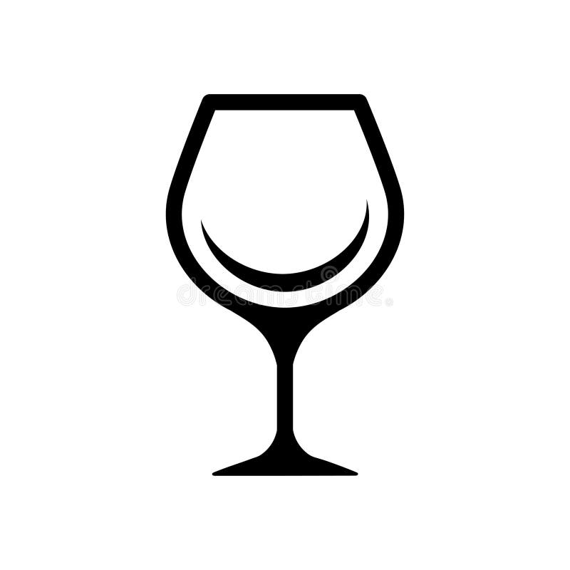 Wine Glass Icon Vector Design Template Basic RGB Stock Illustration - Illustration of symbol ...