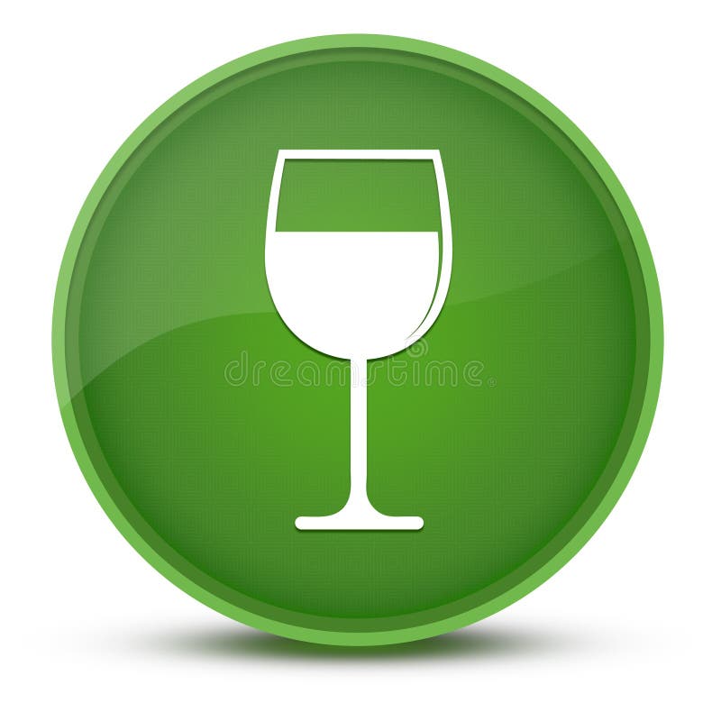Wine Glass Luxurious Glossy Green Round Button Abstract Stock ...