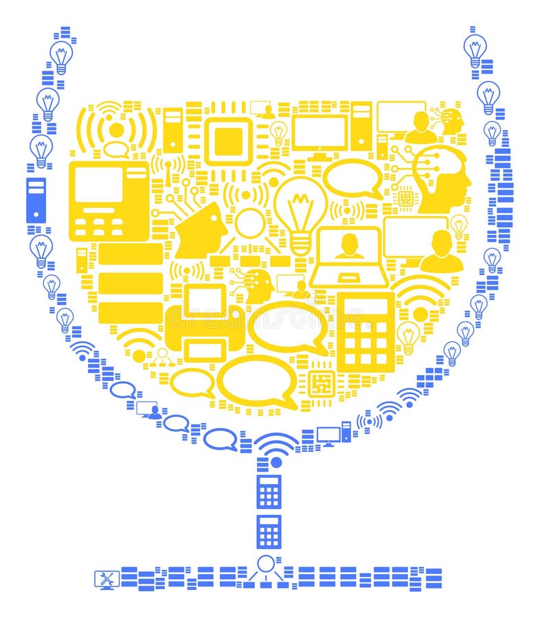Wine Glass Mosaic Icon for BigData and Computing Stock Vector ... Wine Glass Mosaic Icon for BigData and Computing Stock Vector ...