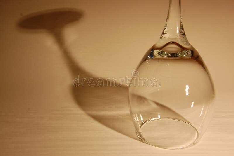 Wine Glass Shadow stock image. Image of upside, alchohol - 63915507