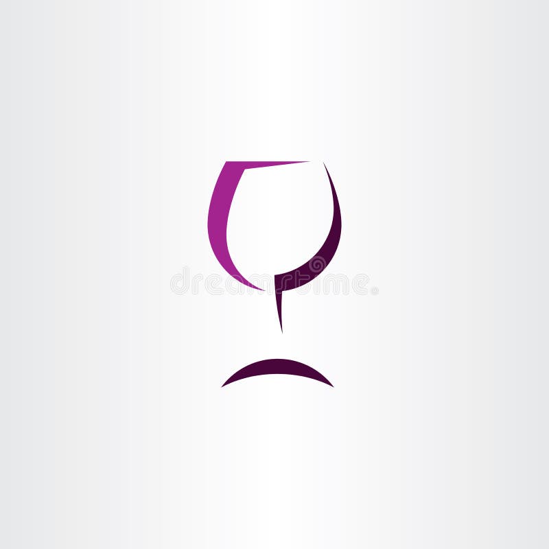 Wine Glass Stylized Symbol Logo Sign Vector Icon Stock Vector ...