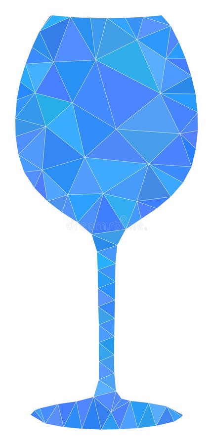 Wine Glass Triangle Mocaic Icon Stock Vector - Illustration of ...