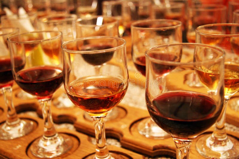 Wine glasses stock image. Image of spirit, sampling, brandy - 6655003
