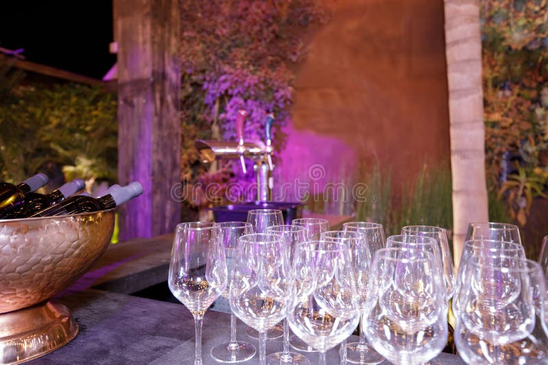 Fancy Wine Glasses stock image. Image of crystal, party - 2189673