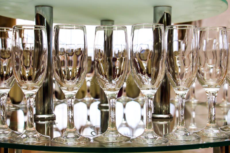 Wine Glasses And Table Setting In Restaurant Stock Image Image Of Cooking Arrangement 50663923