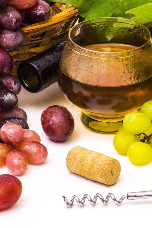 Wine and grapes stock photo. Image of nature, drinks - 42030718