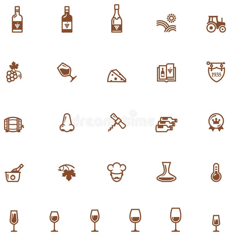 Minimalistic Wine Pour Symbol Stock Vector - Illustration of dinner ...