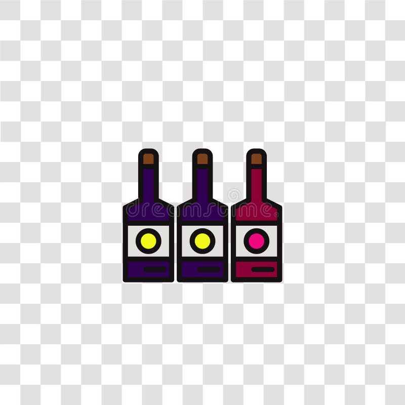 Wine Icon Sign and Symbol. Wine Color Icon for Website Design and ...