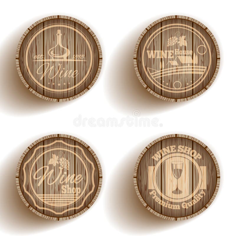 Wine Label Cask stock vector. Illustration of bucket - 210202881