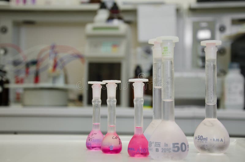 Wine Laboratory at the Winery Stock Photo - Image of experiment ...