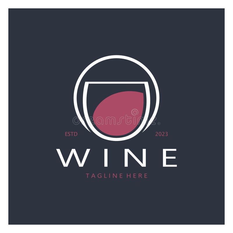 Wine Logo Design Template.vector Illustration of Icon-vector Stock ...