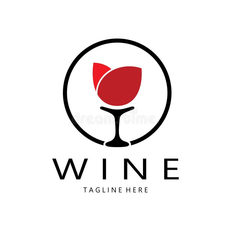 Wine Logo Design Template.vector Illustration of Icon-vector Stock ...