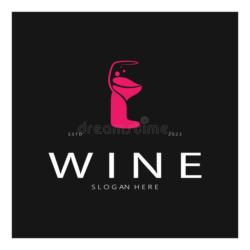 Wine Logo Design Template.vector Illustration of Icon-vector Stock ...
