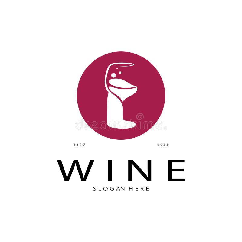 Wine Logo Design Template.vector Illustration of Icon-vector Stock ...