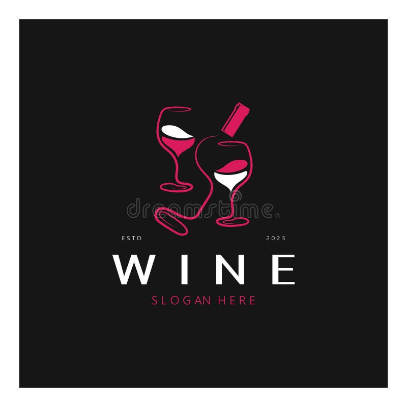 Wine Logo Design Template.vector Illustration of Icon-vector Stock ...