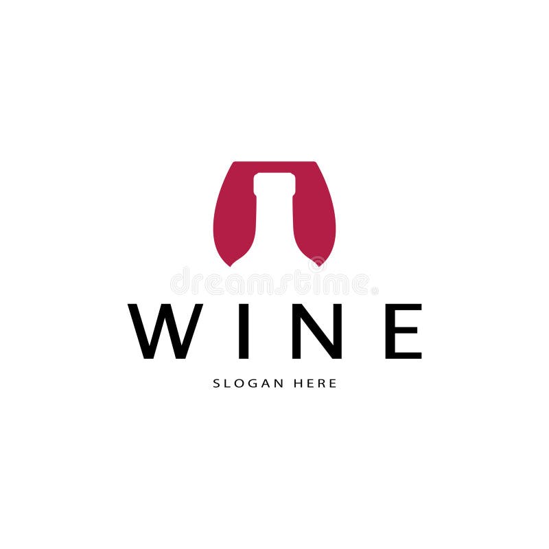 Wine Logo Design Template.vector Illustration of Icon-vector Stock Vector - Illustration of ...