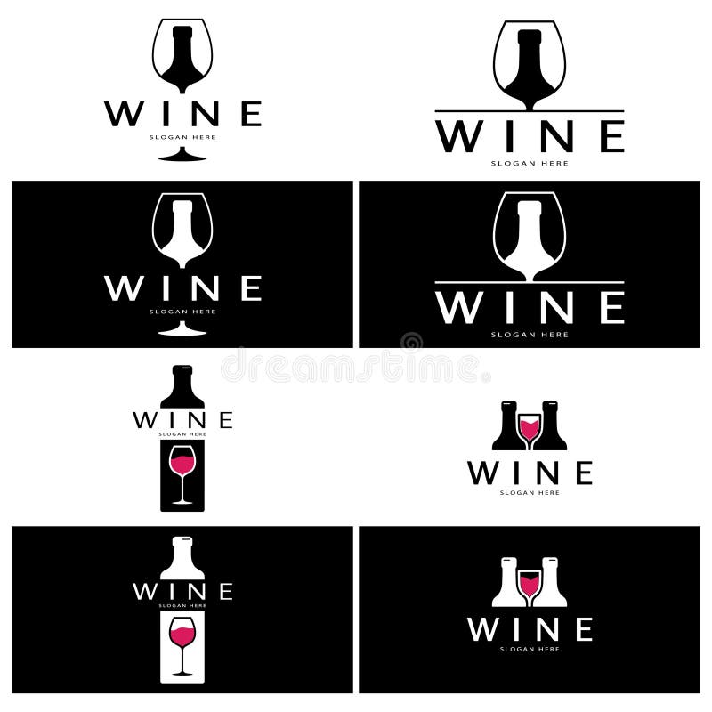 Wine Logo Design Template.vector Illustration of Icon-vector Stock ...