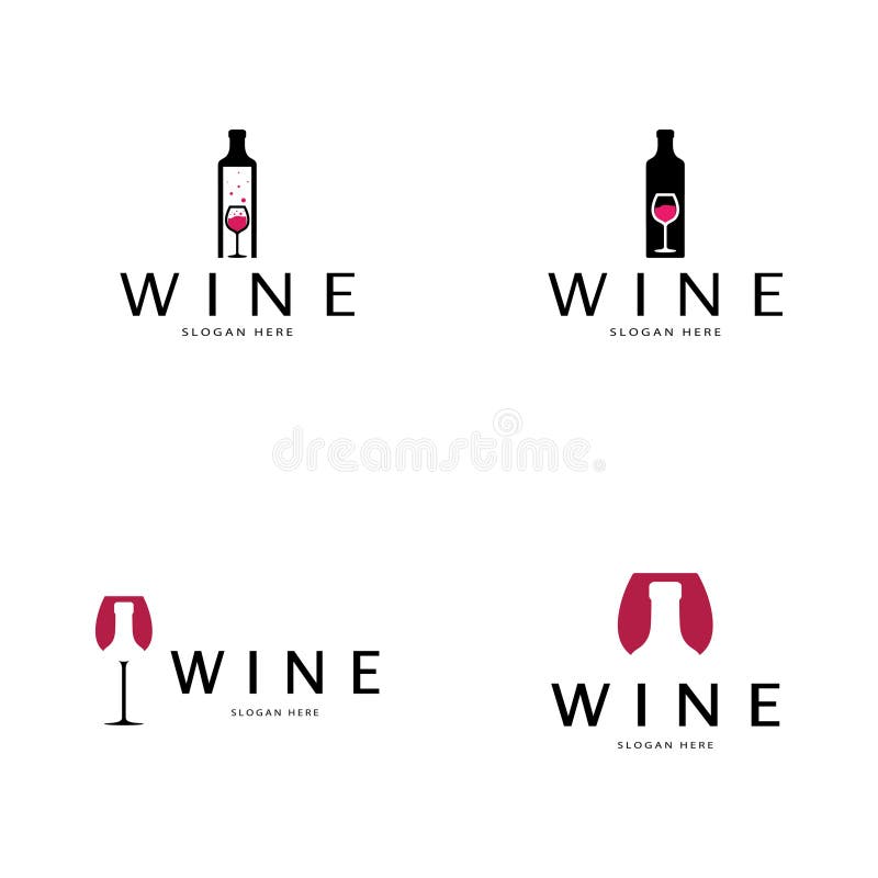 Wine Logo Design Template.vector Illustration of Icon-vector Stock ...