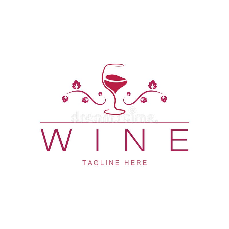 Wine Logo Design Template.vector Illustration of Icon-vector Stock Illustration - Illustration ...