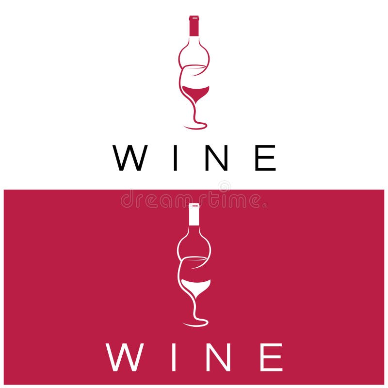 Wine Logo Design Template.vector Illustration of Icon-vector Stock Illustration - Illustration ...