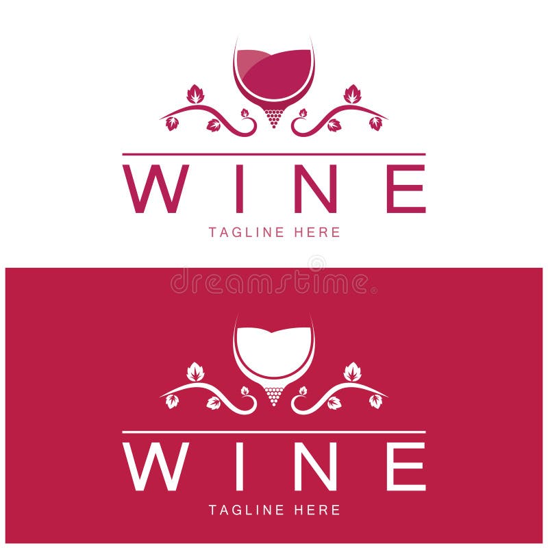 Wine Logo Design Template.vector Illustration of Icon-vector Stock ...