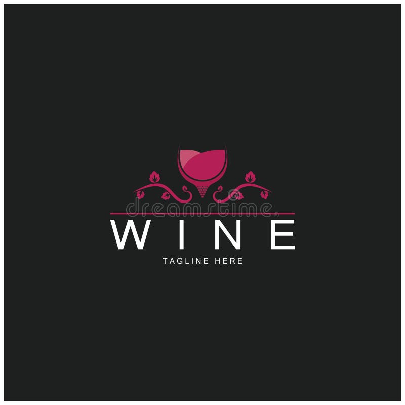 Wine Logo Design Template.vector Illustration of Icon-vector Stock ...