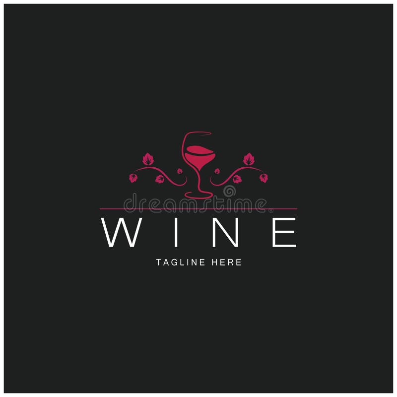 Wine Logo Design Template.vector Illustration of Icon-vector Stock Illustration - Illustration ...